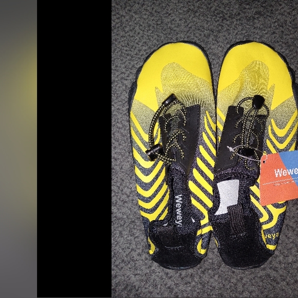weweya | Shoes | Weweya Mens Shoes Size 4 7 Yellow Black | Poshmark